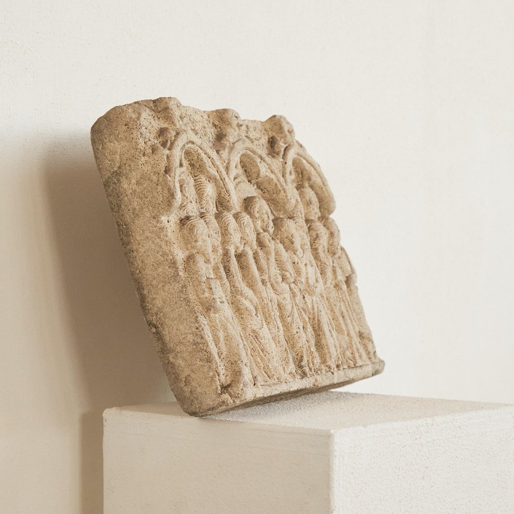 Antique Bas-Relief in Stone, 1940s for sale at Pamono