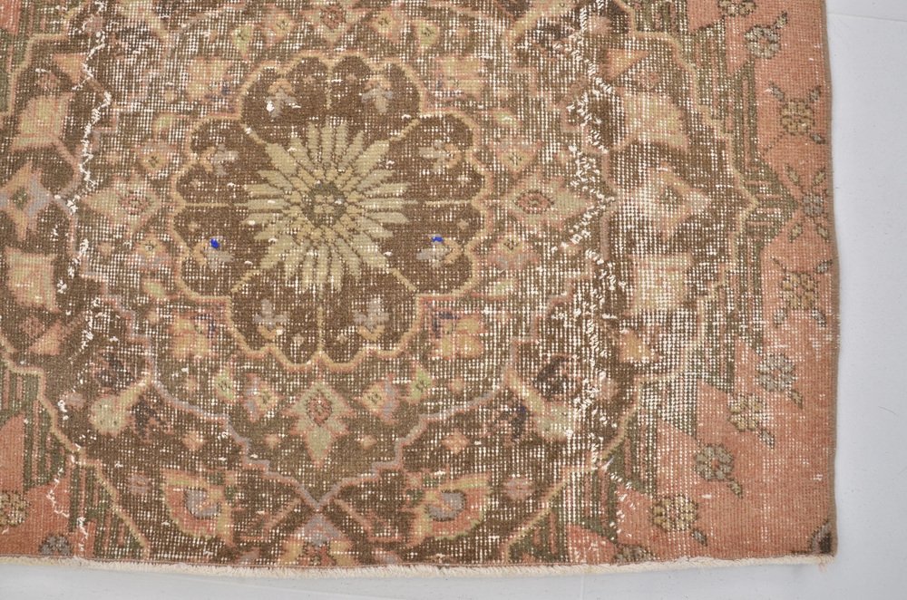 Turkish Natural Wool Runner Rug, 1960s for sale at Pamono