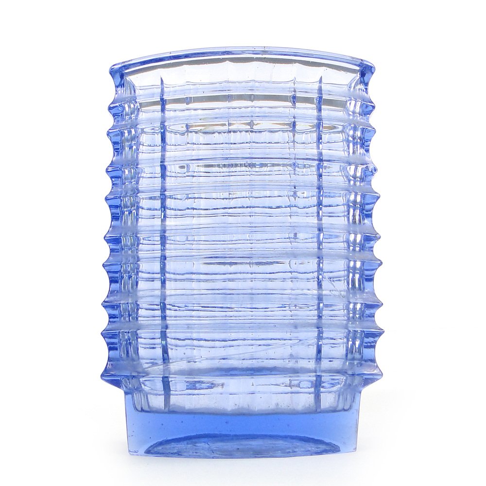 Optical Vase by Jan Sylwester Drost for Ząbkowice Glassworks, 1970s for ...