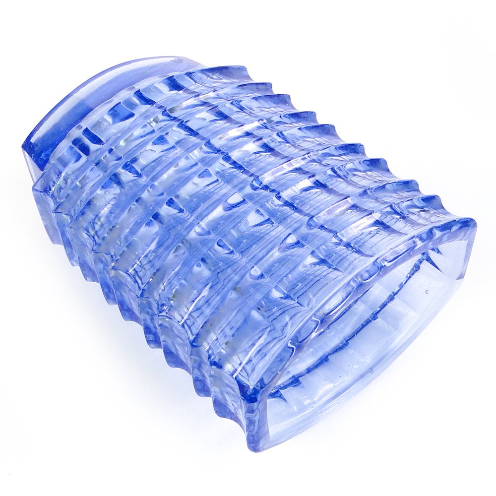 Optical Vase by Jan Sylwester Drost for Ząbkowice Glassworks, 1970s for ...