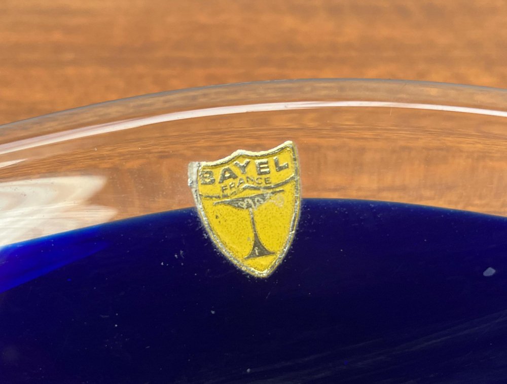 Vintage Art Glass Vase and Bowl from Bayel, France, 1970s, Set of 2 for ...