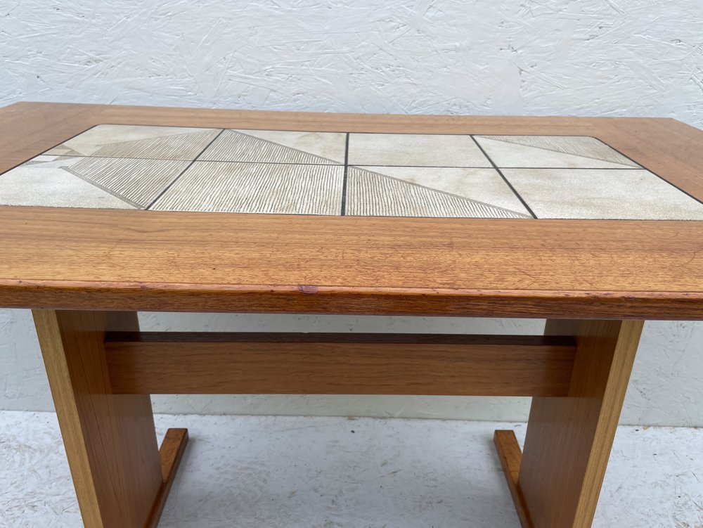 Small Mid-Century Teak and Tile Dining Table from Gangso Mobler for ...