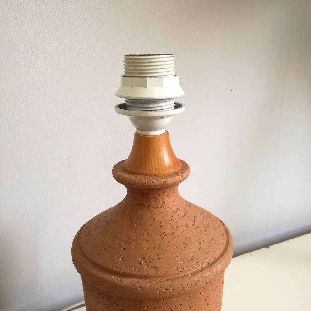 Table Lamp Base in Artisanal Terracotta, 1970s for sale at Pamono