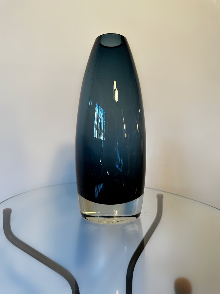 Mid-Centery Modern Thick Glass Vase by Tamara Aladin for Riihimäki ...