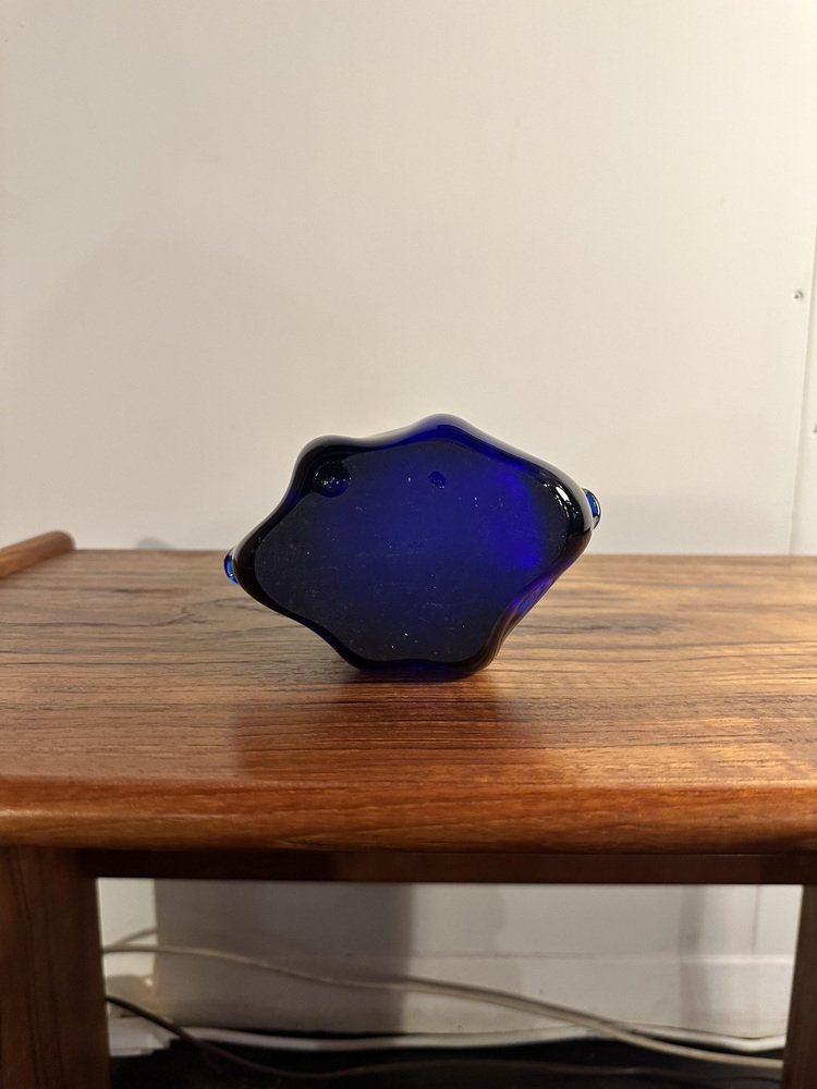 Italian Hand-Blown Azure Blue Murano Glass, 1960s for sale at Pamono