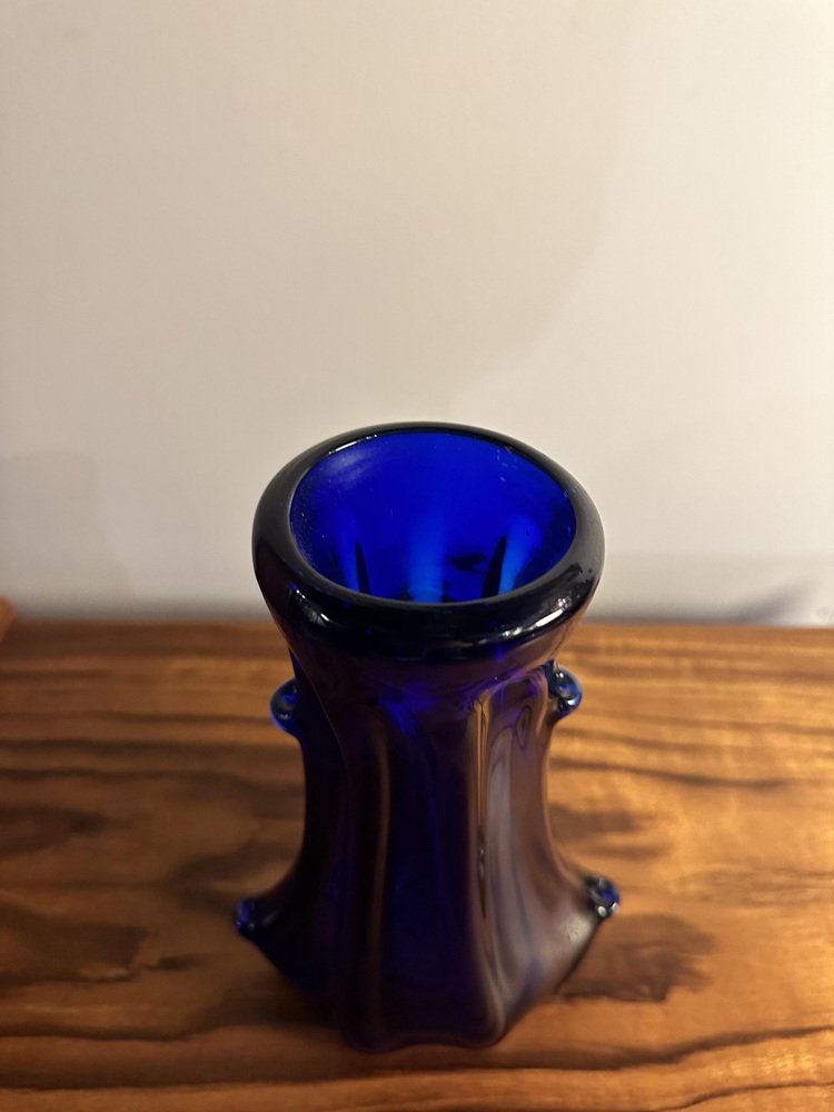 Italian Hand-Blown Azure Blue Murano Glass, 1960s for sale at Pamono