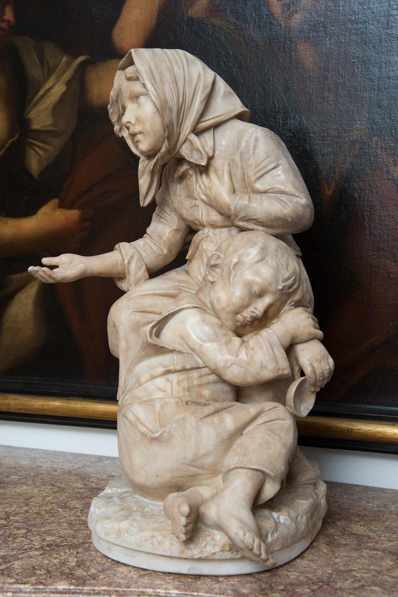Antonio Frilli, Florentine Sculpture Depicting Begging Children, 19th ...