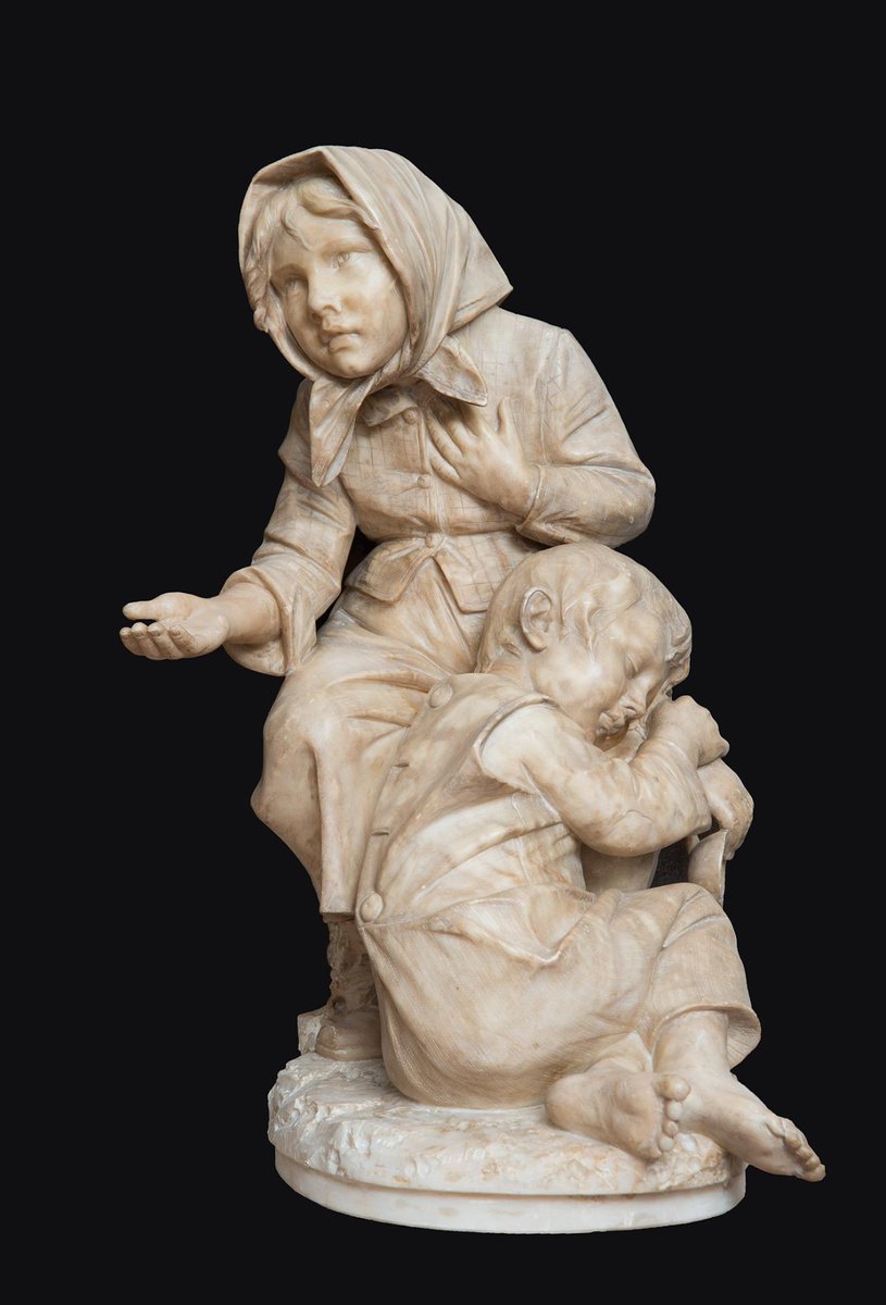 Antonio Frilli, Florentine Sculpture Depicting Begging Children, 19th ...