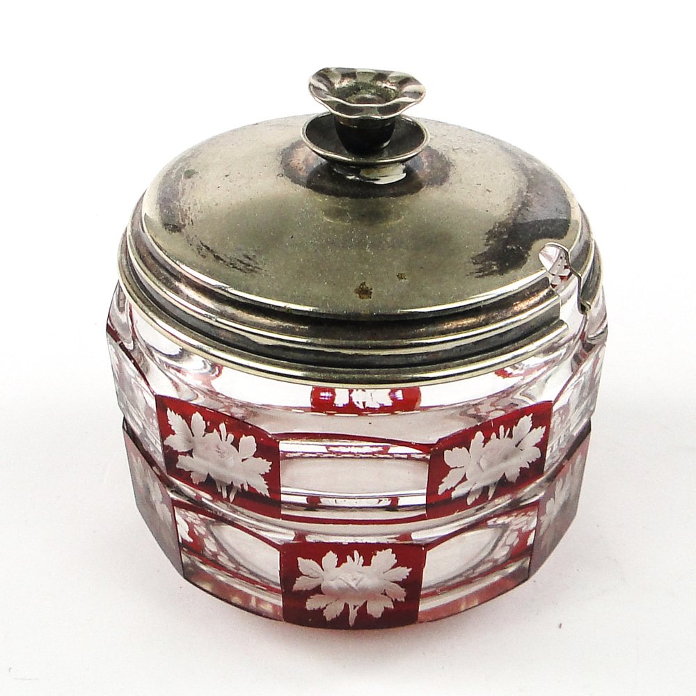 Art Nouveau Bohemian Jam Bowl, 1900s for sale at Pamono