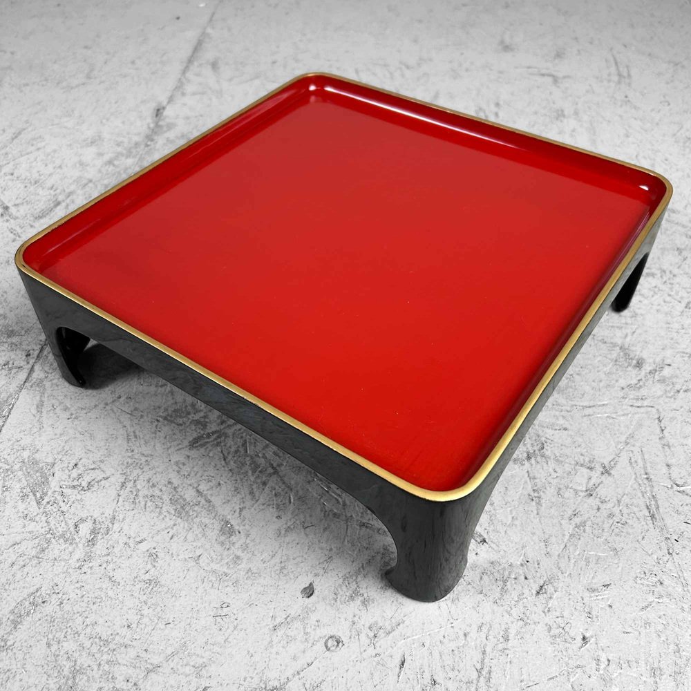 Taishō Period Urushi Lacquer Serving Tables, Japan, 1920s, Set of 7 for ...