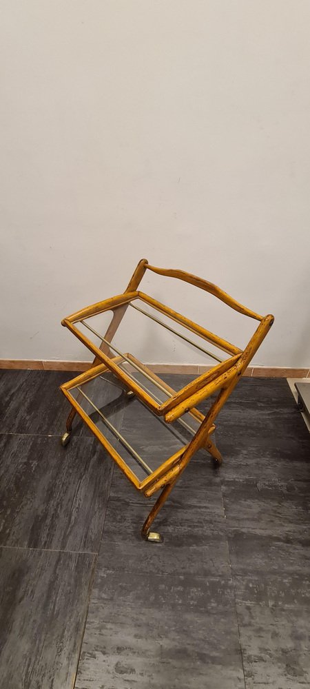 Ash Trolley with Removable Trays by Cesare Lacca, 1950s for sale at Pamono