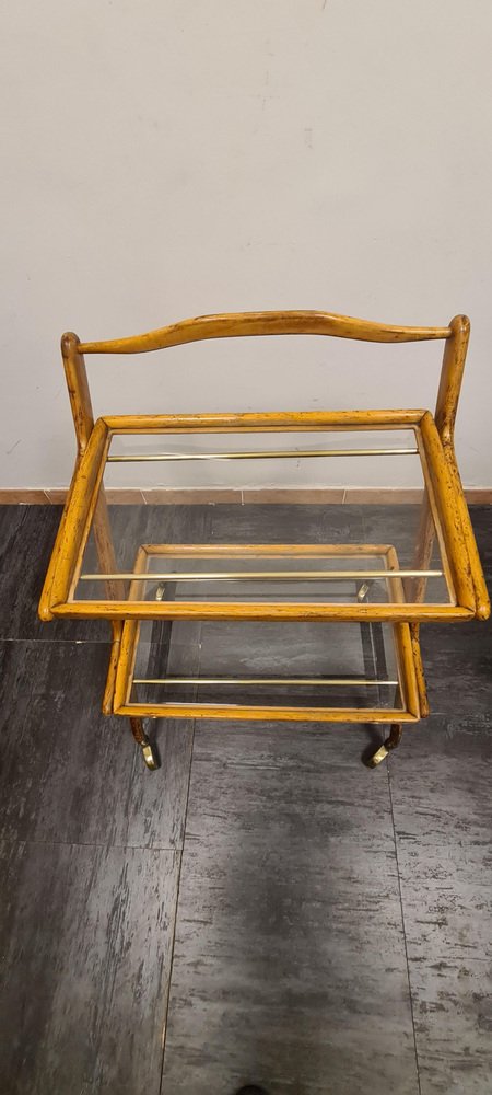 Ash Trolley with Removable Trays by Cesare Lacca, 1950s for sale at Pamono