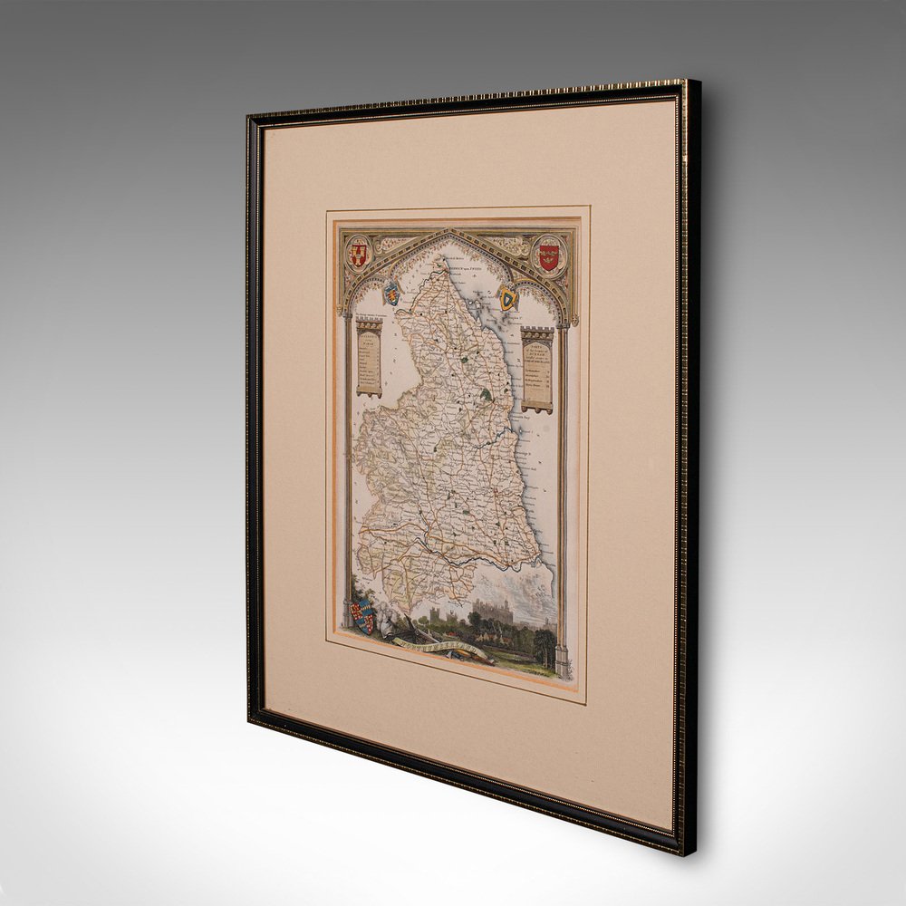 Antique Lithography Map for sale at Pamono