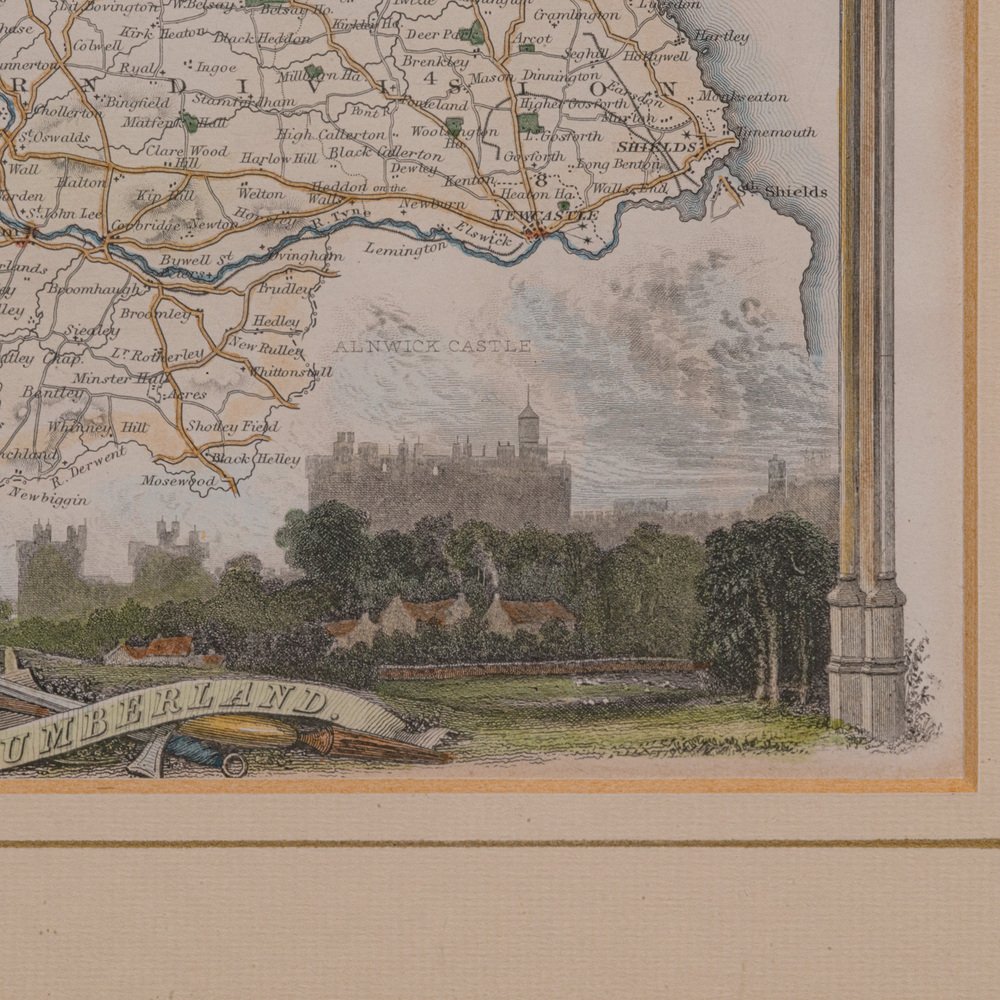 Antique Lithography Map for sale at Pamono