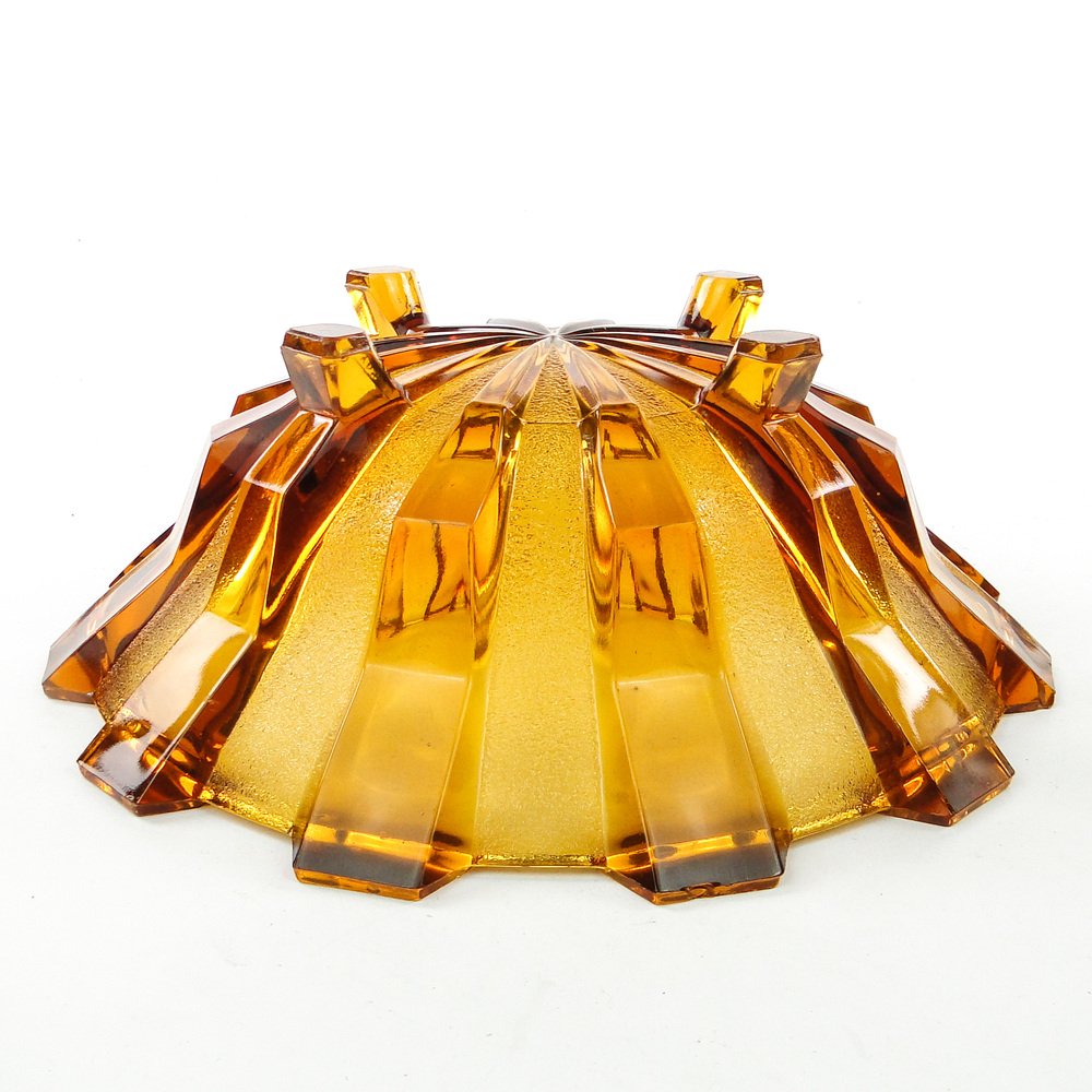 Art Deco Belgian Bowl by Val Saint Lambert, 1950s for sale at Pamono