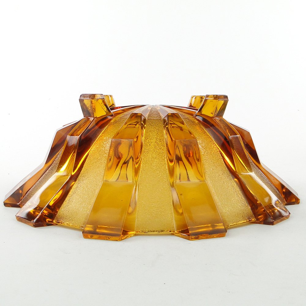Art Deco Belgian Bowl by Val Saint Lambert, 1950s for sale at Pamono