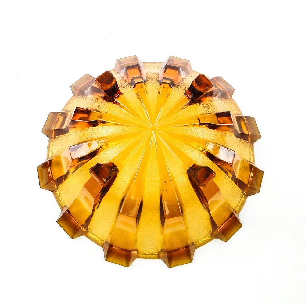 Art Deco Belgian Bowl by Val Saint Lambert, 1950s for sale at Pamono