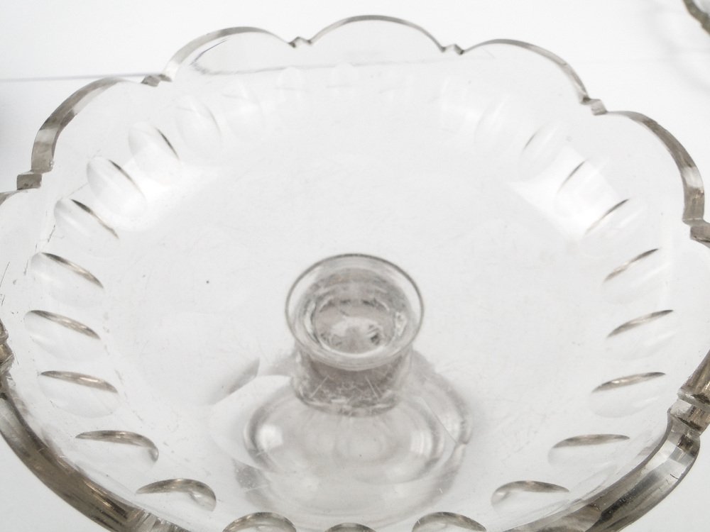Biedermeier Crystal Bowl on Stand, 1800s for sale at Pamono