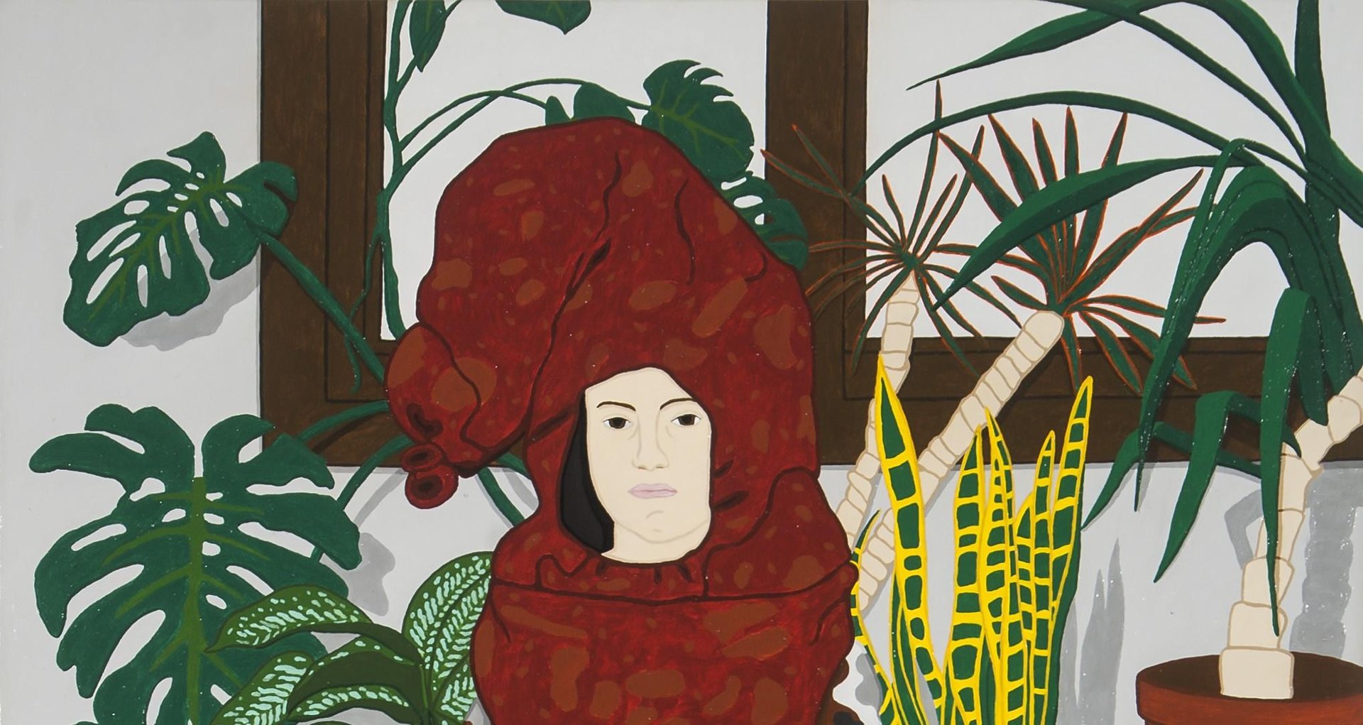 Péter Hecker, A Little Boy Dressed Up As a Sausage, 2014, Acrylic on ...