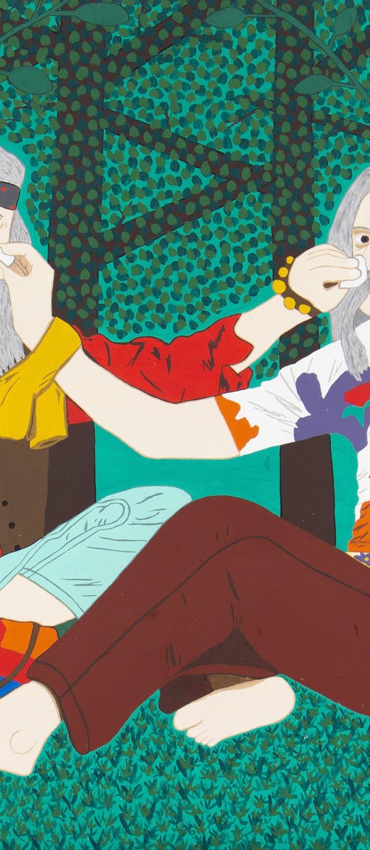 Péter Hecker, Two Old Hippies with Hay Fever Wiping Each Other's Noses ...