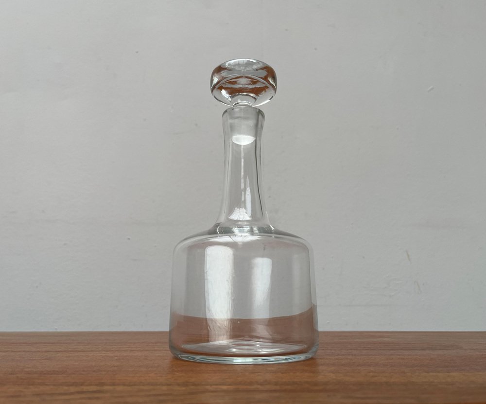 Vintage Scandinavian Glass Carafe Bottle, 1970s for sale at Pamono