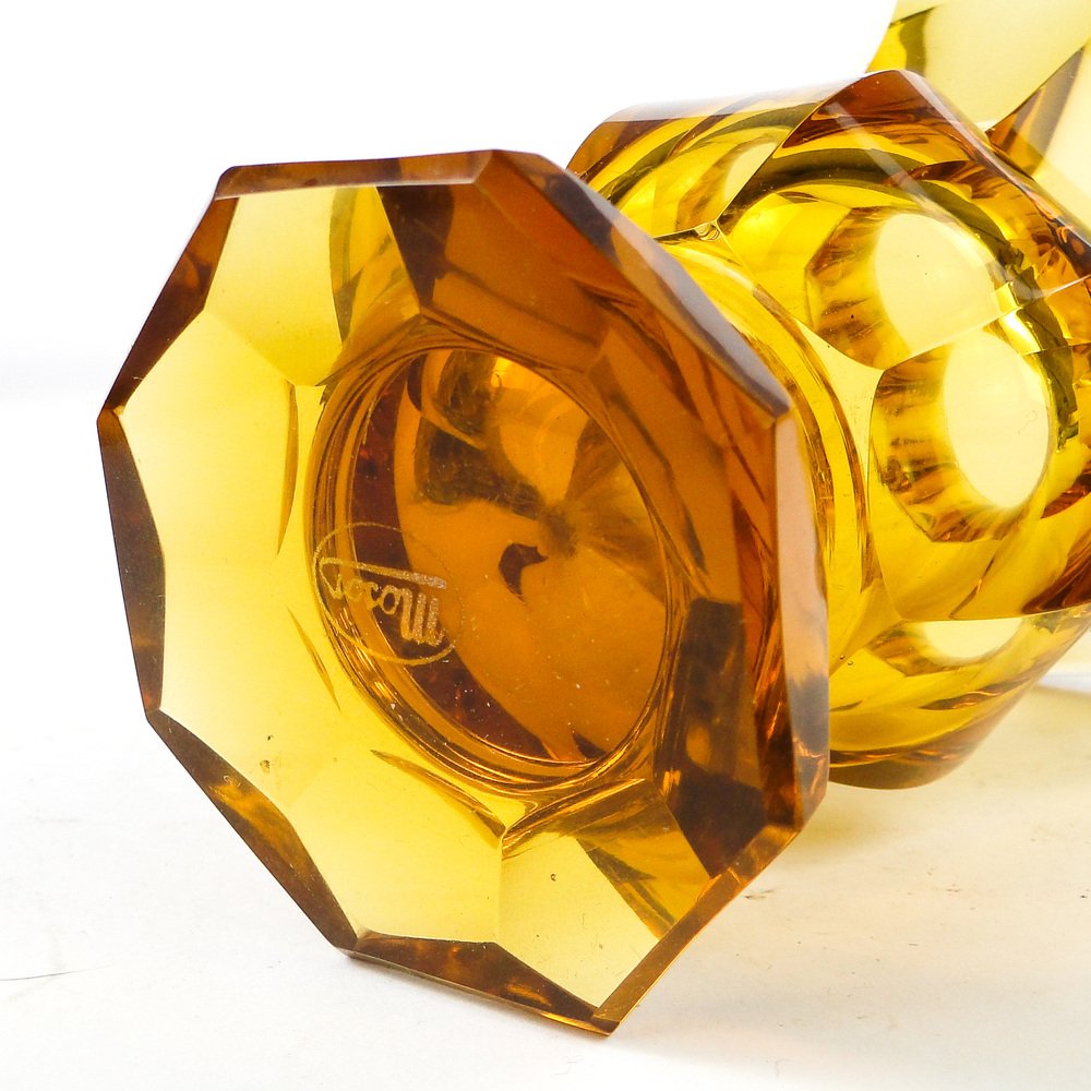 Art Deco Vase from Moser, 1930s for sale at Pamono