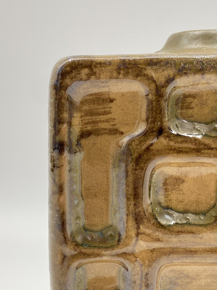 Mid-Century Geometric Vase from Strehla Keramik, Germany, 1950s for ...