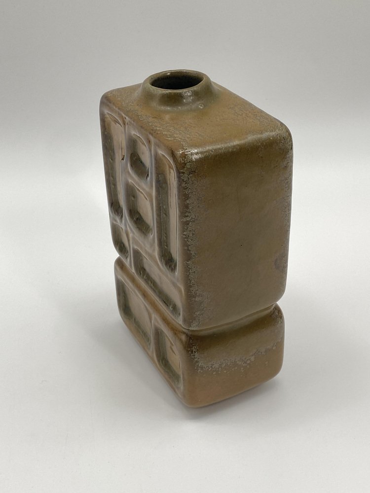 Mid-Century Geometric Vase from Strehla Keramik, Germany, 1950s for ...