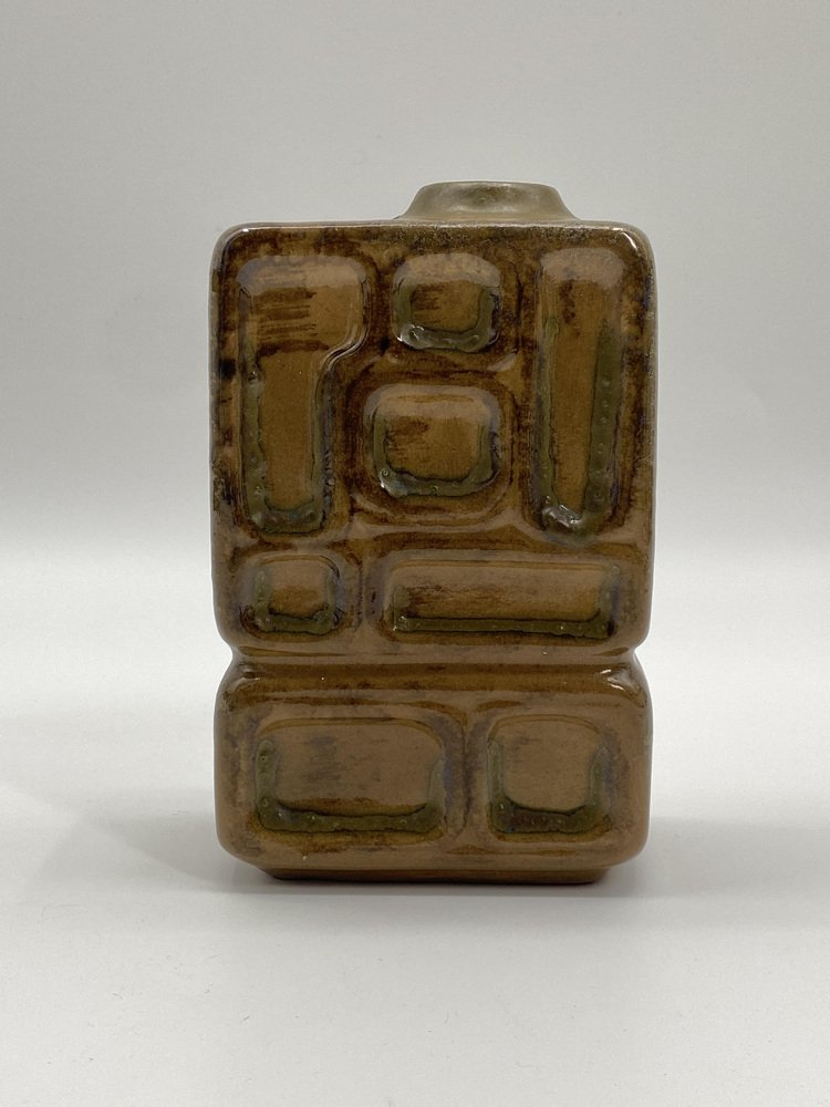 Mid-Century Geometric Vase from Strehla Keramik, Germany, 1950s for ...