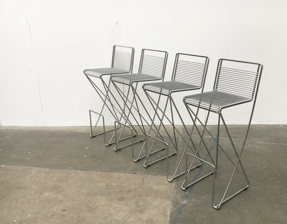 Postmodern German Kreuzschwinger Bar Stools by Till Behrens for ...