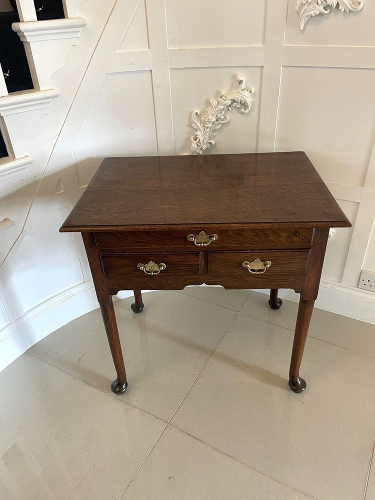 George III Oak Lowboy, 1800s for sale at Pamono