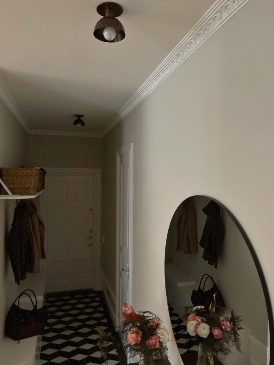 Spotlight Dot Ceiling Light with Brass Shade for sale at Pamono