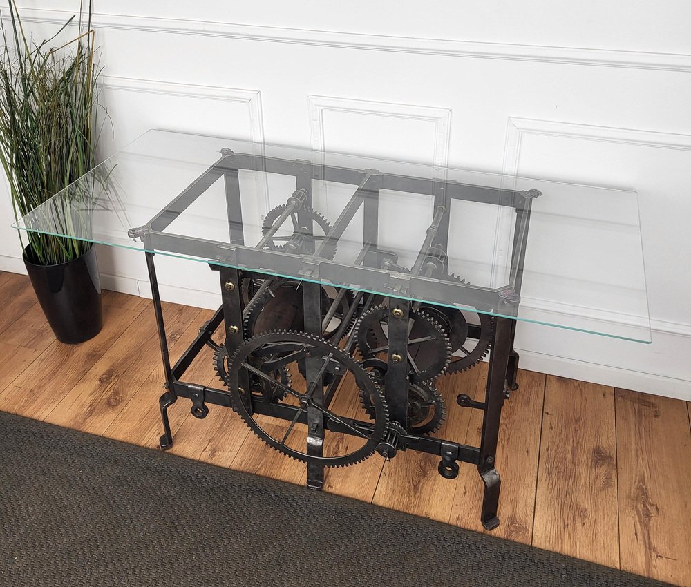 18th Century Italian Wrought Iron Church Tower Turret Clock Console ...