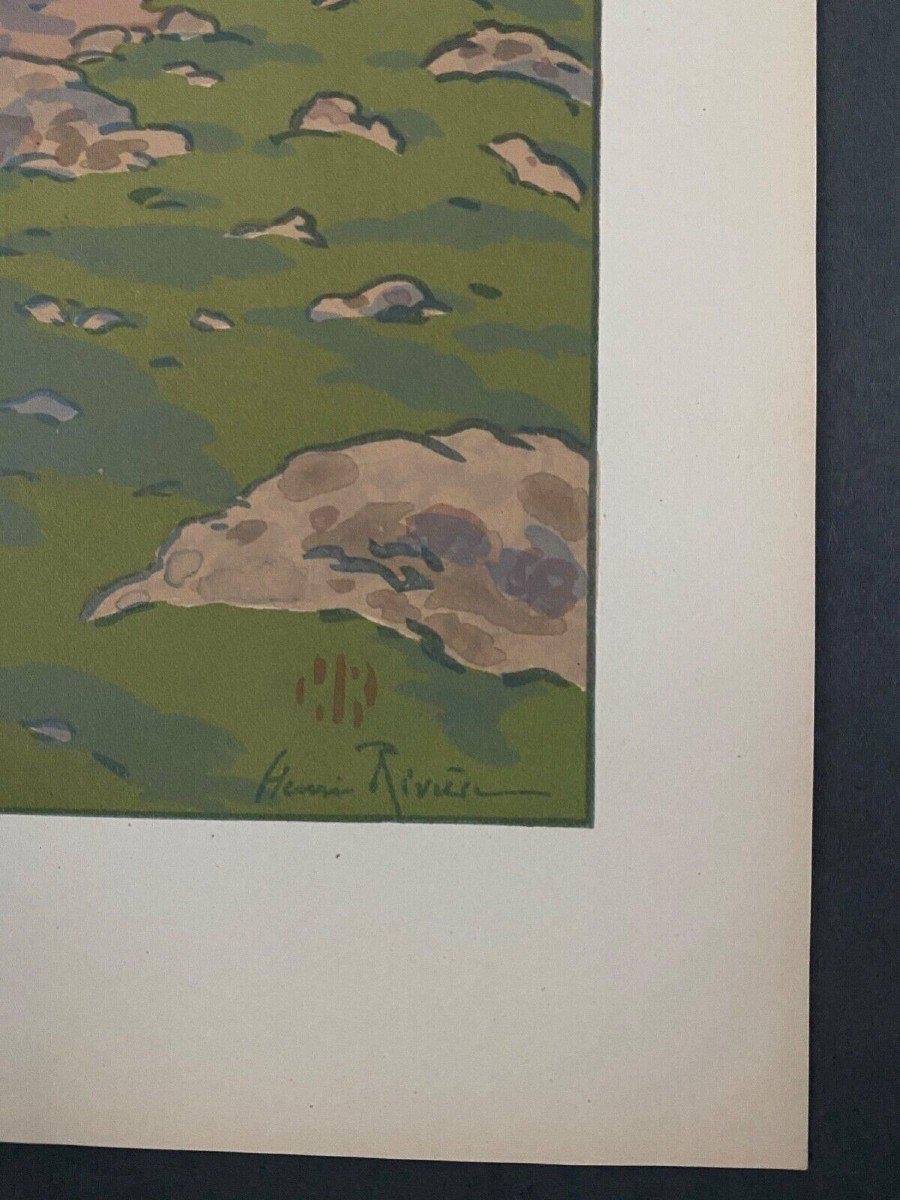 Henri Rivière, The Full Moon, Lithograph for sale at Pamono