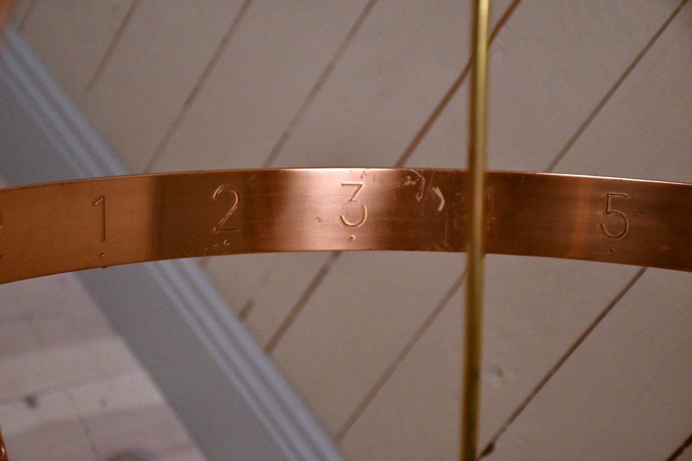 Large Swedish Wrought Copper Garden Sundial, 1960s for sale at Pamono
