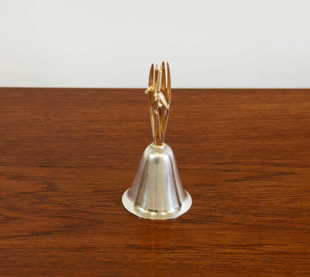 English Sterling Silver and Silver Gilt Table Bell by Christopher ...