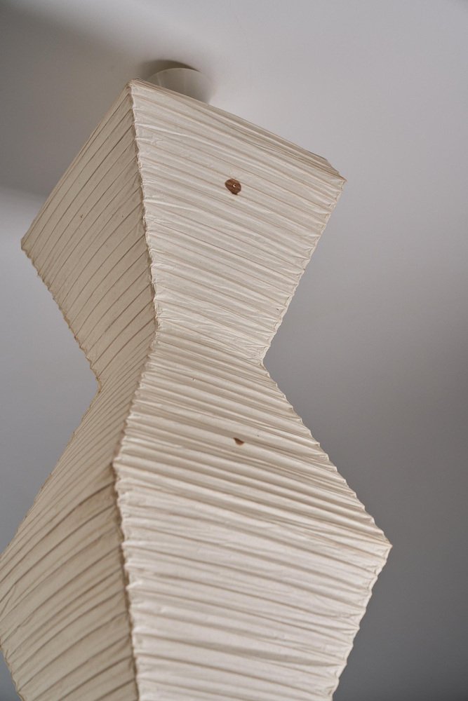 Akari Series Model D Ceiling Light attributed to Isamu Noguchi for ...