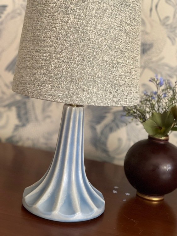 Sculptural Ceramic Lamp by Bo Fajans for Ewald Dahlskog, 1940s for sale ...