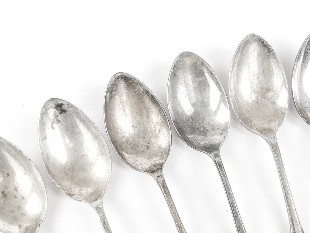 Art Deco Brass Spoons, 1960s, Set of 6 for sale at Pamono