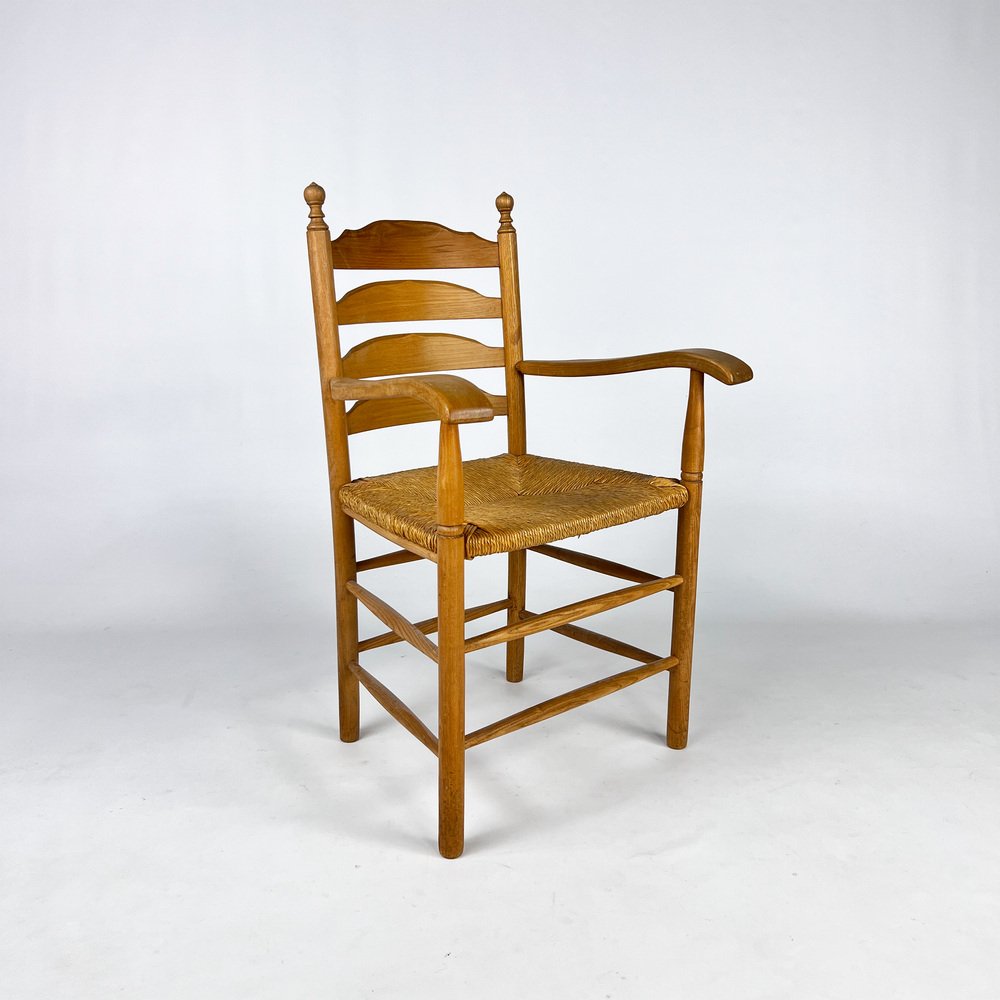 Mid-Century Dutch Oak Kitchen Chair, 1960s for sale at Pamono