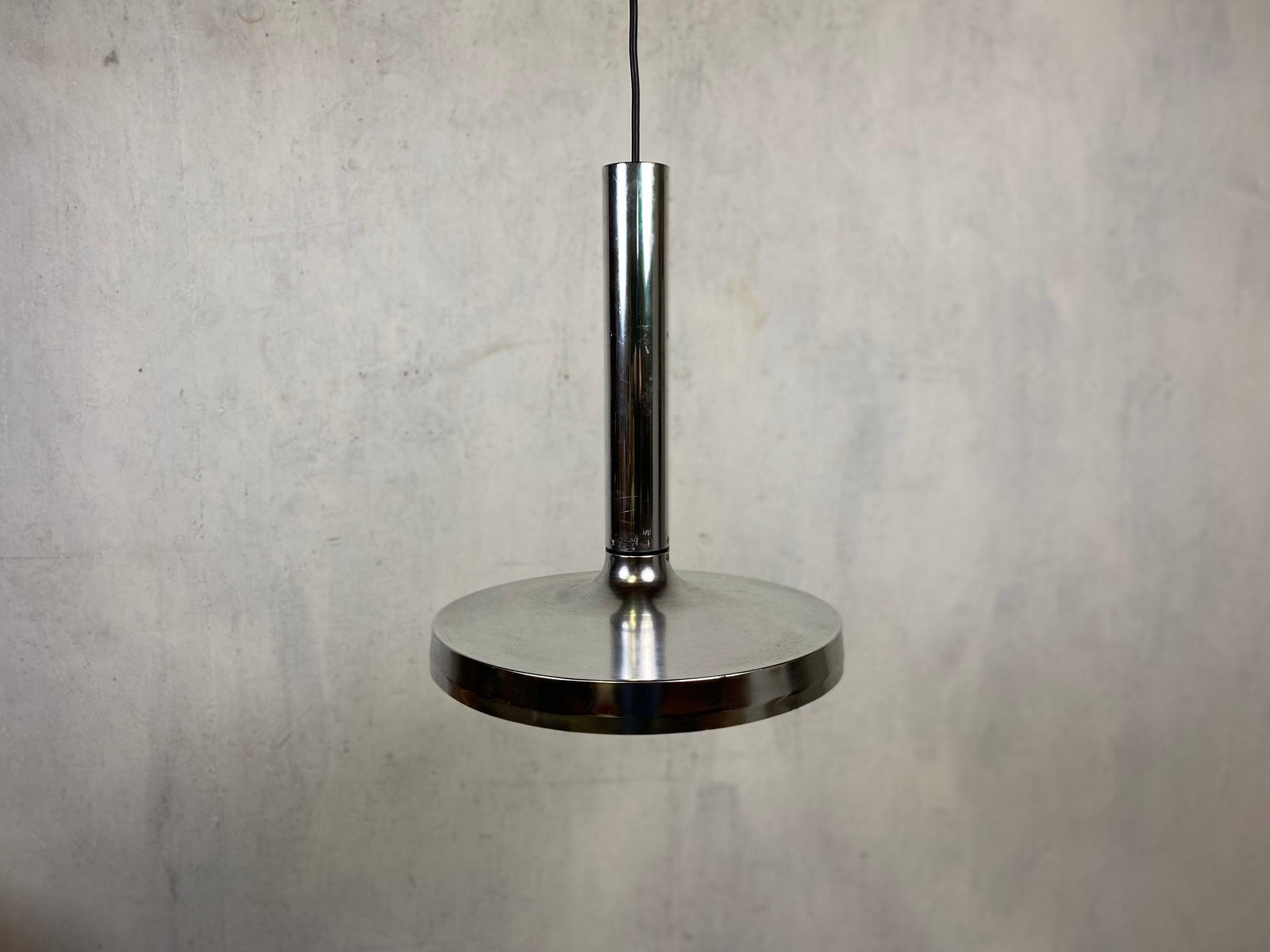 Chrome-Plated Pendant Light from Erco for sale at Pamono