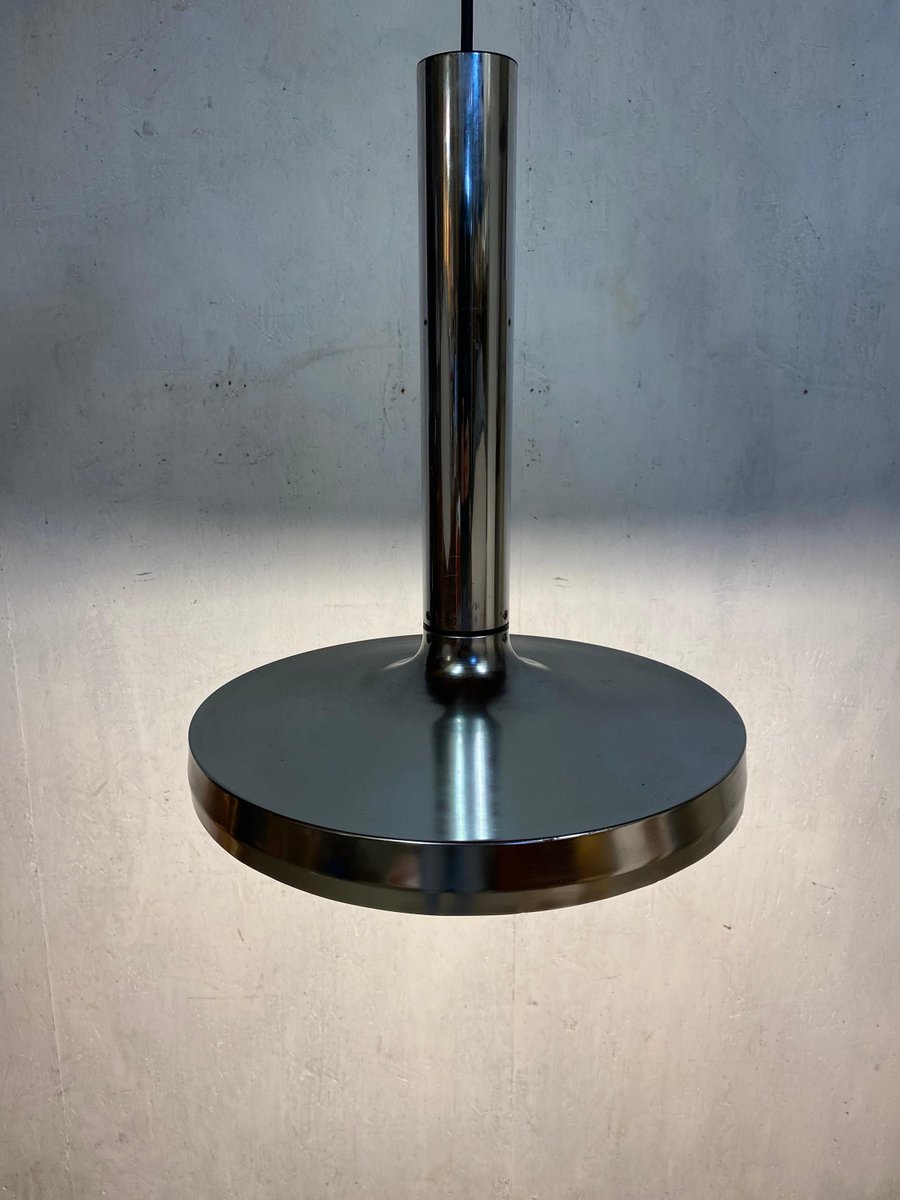 Chrome-Plated Pendant Light from Erco for sale at Pamono