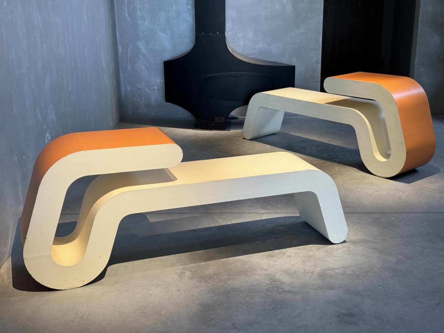 Space Age Console Tables, 1970s, Set of 2 for sale at Pamono
