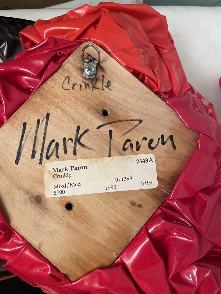 Mark Paron, Crinkle Sculptures, 1997, Vinyl, Set of 3 for sale at Pamono