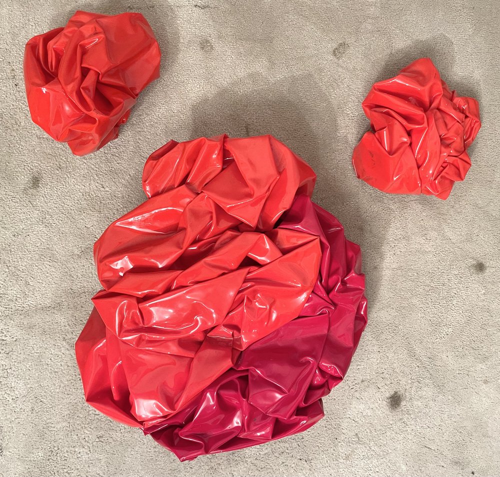Mark Paron, Crinkle Sculptures, 1997, Vinyl, Set of 3 for sale at Pamono