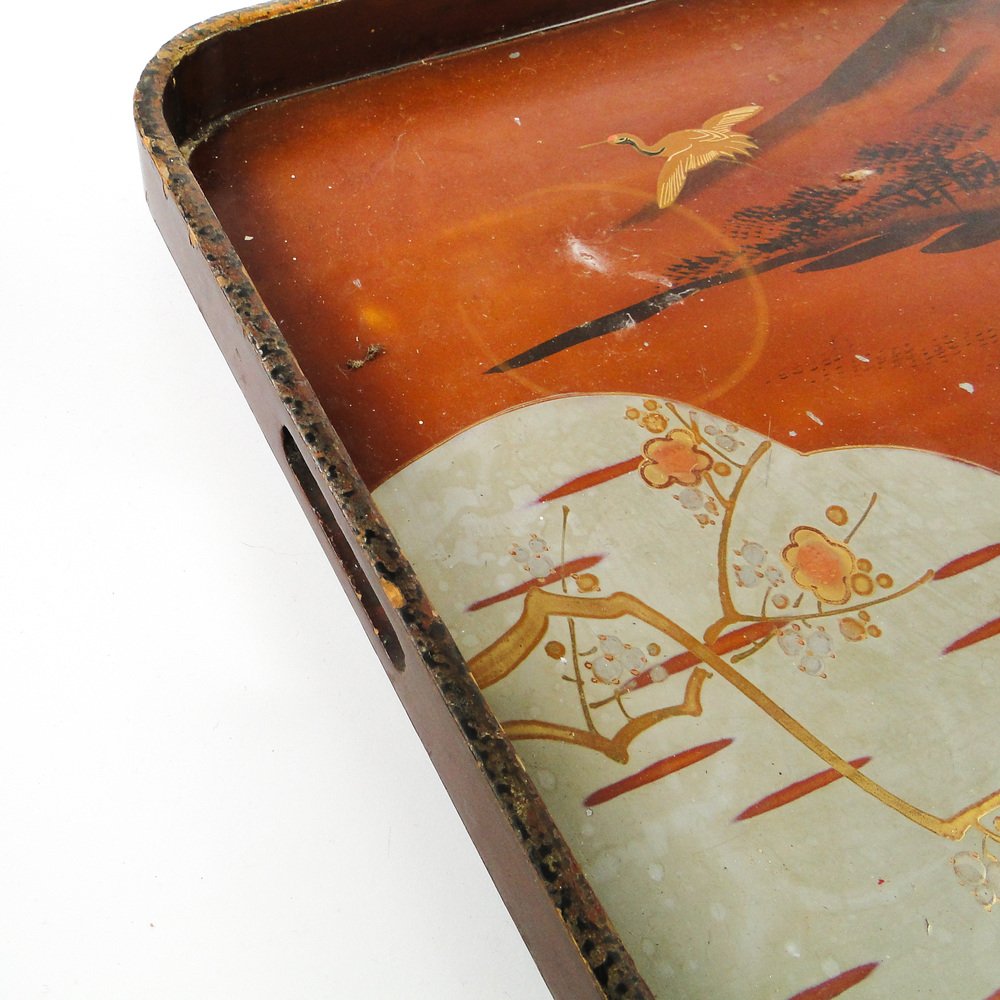 Japanese Lacquerware Tray, 1920s for sale at Pamono