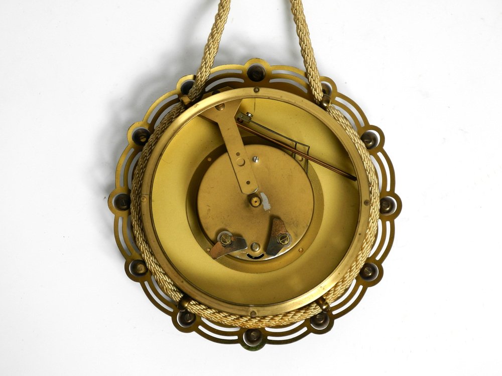 Mid-Century Mechanical Atlanta Wall Clock with 10 Day Movement and Gong ...