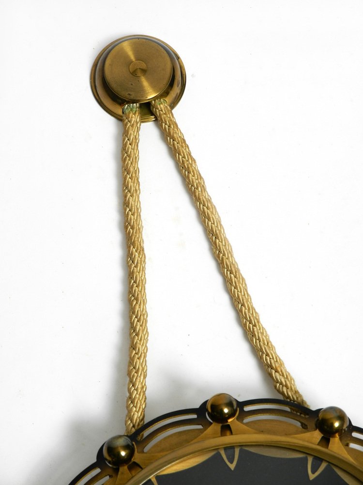 Mid-Century Mechanical Atlanta Wall Clock with 10 Day Movement and Gong ...