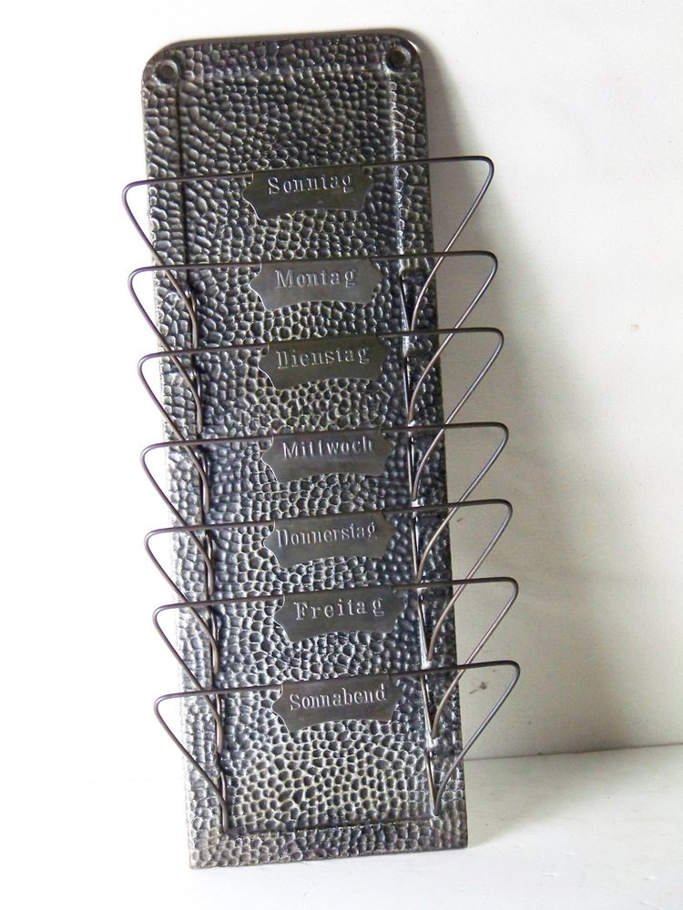 Wall-Mounted Newspaper Rack, 1900s for sale at Pamono