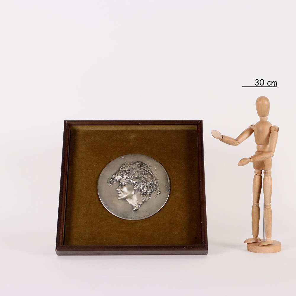 Bas-Relief in 925 Silver from Pietro Annigoni for sale at Pamono